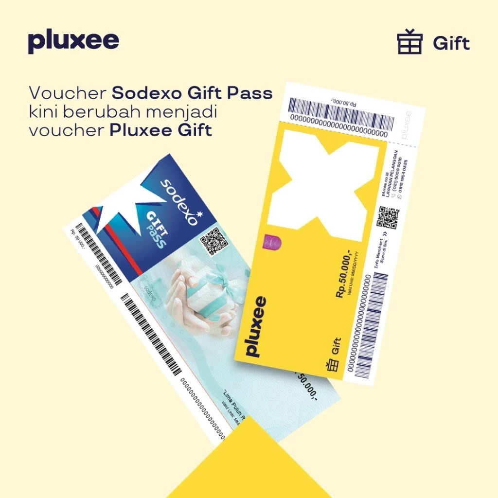 Jual Voucher Pluxee Gift (dh Sodexo) nominal Rp 50.000 Lima Puluh Ribu ...