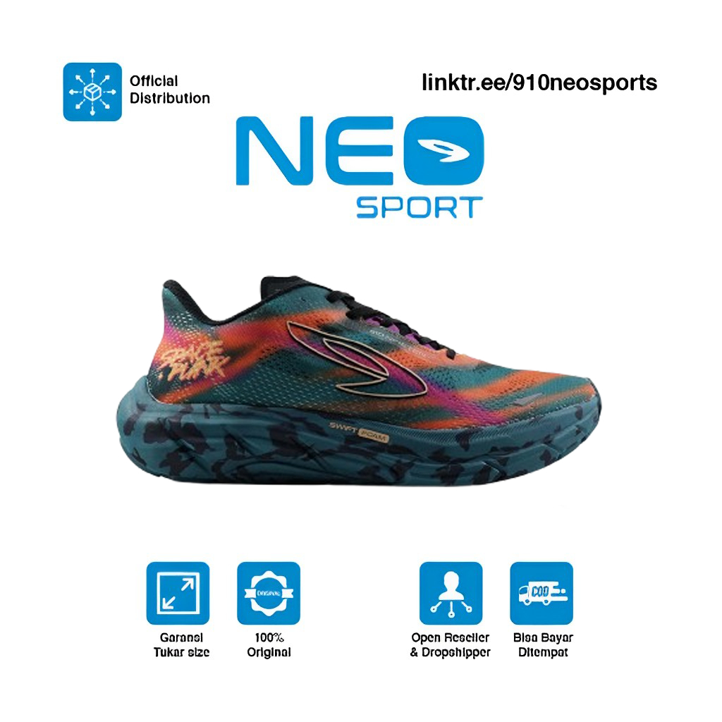 Jual 910 Sepatu Lari IREZUMI SPACEPUNK HITAM/TEAL/UNGU/ORANGE | Shopee ...