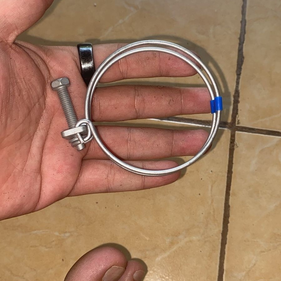 Jual CLAMP KLEM KLEMAN SELANG HOSE RADIATOR MODEL KAWAT 70MM ORIGINAL ...