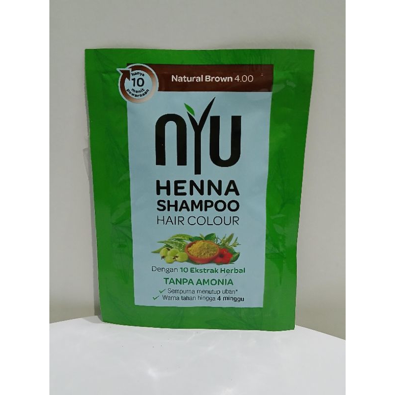 Jual nyu henna shampoo hair colour | Shopee Indonesia