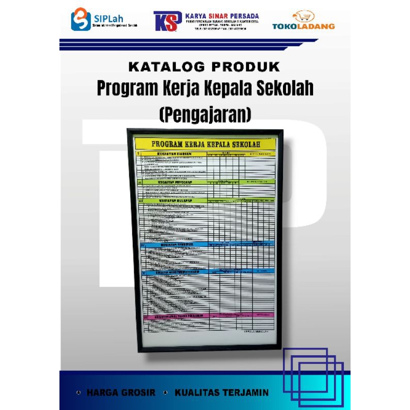 Jual Program Kerja Kepala Sekolah 120x80cm | Shopee Indonesia