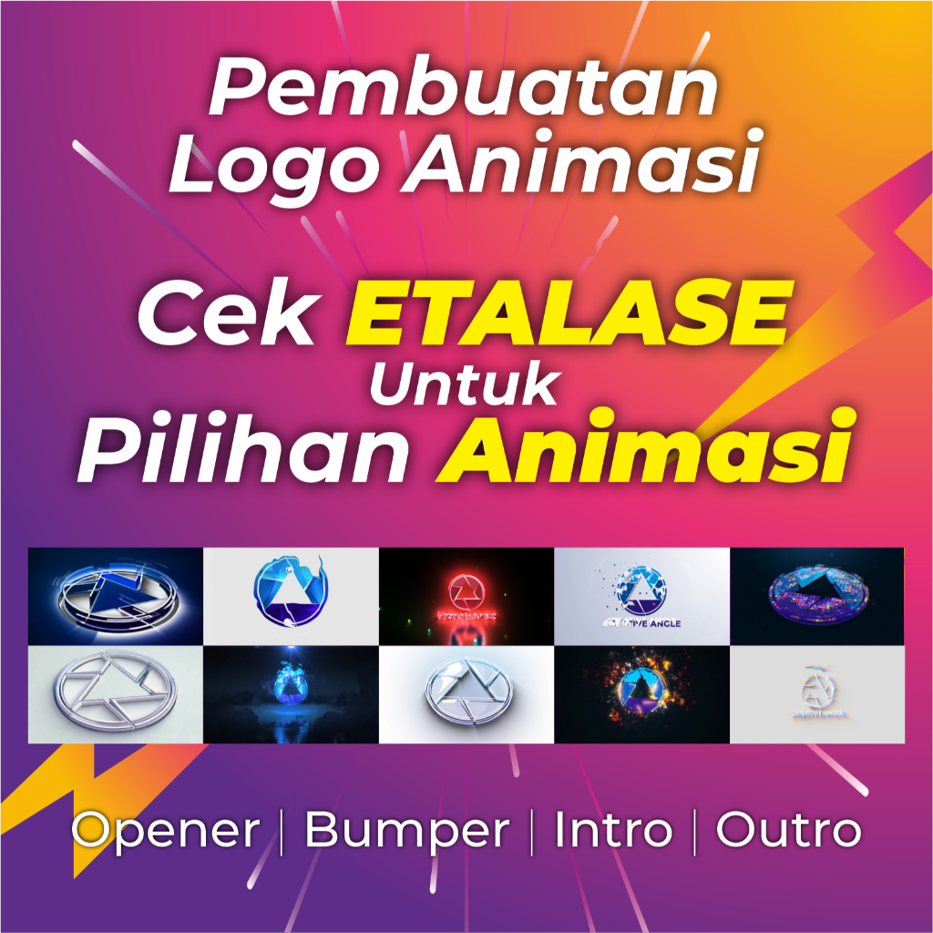 Jual Jasa Pembuatan Video Animasi Opening Intro Outro Logo untuk ...
