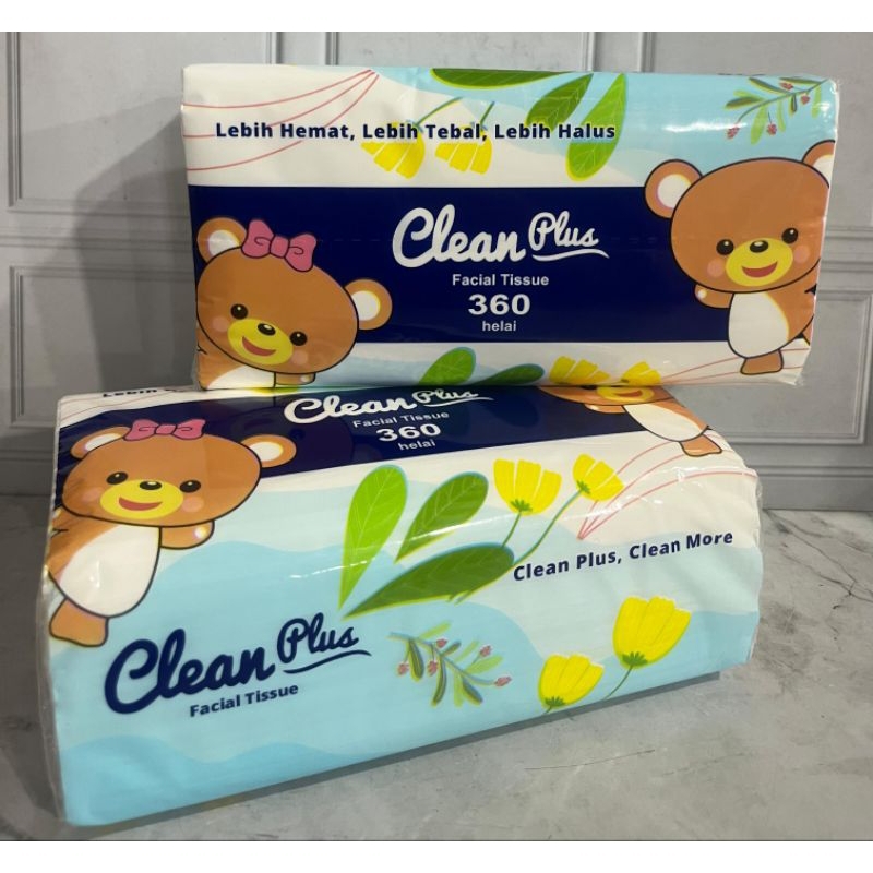 Jual Tisu Clean Plus / Nissu isi 360 helai Paket 2box | Shopee Indonesia