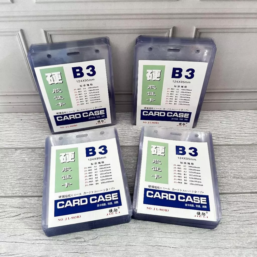 Jual NAME TAG ID CARD HOLDER HORIZONTAL PLASTIK TANDA PENGENAL B3 | Shopee Indonesia