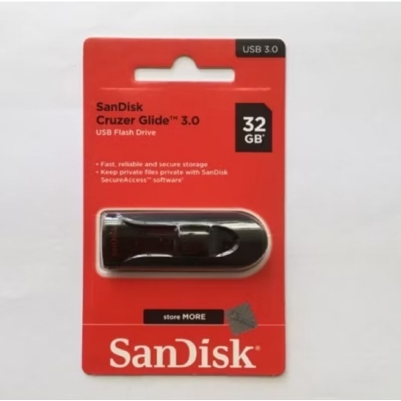 Jual Flashdisk SANDISK Cruzer Glide USB 3.0 CZ600 USB 32GB 64GB 128GB ...