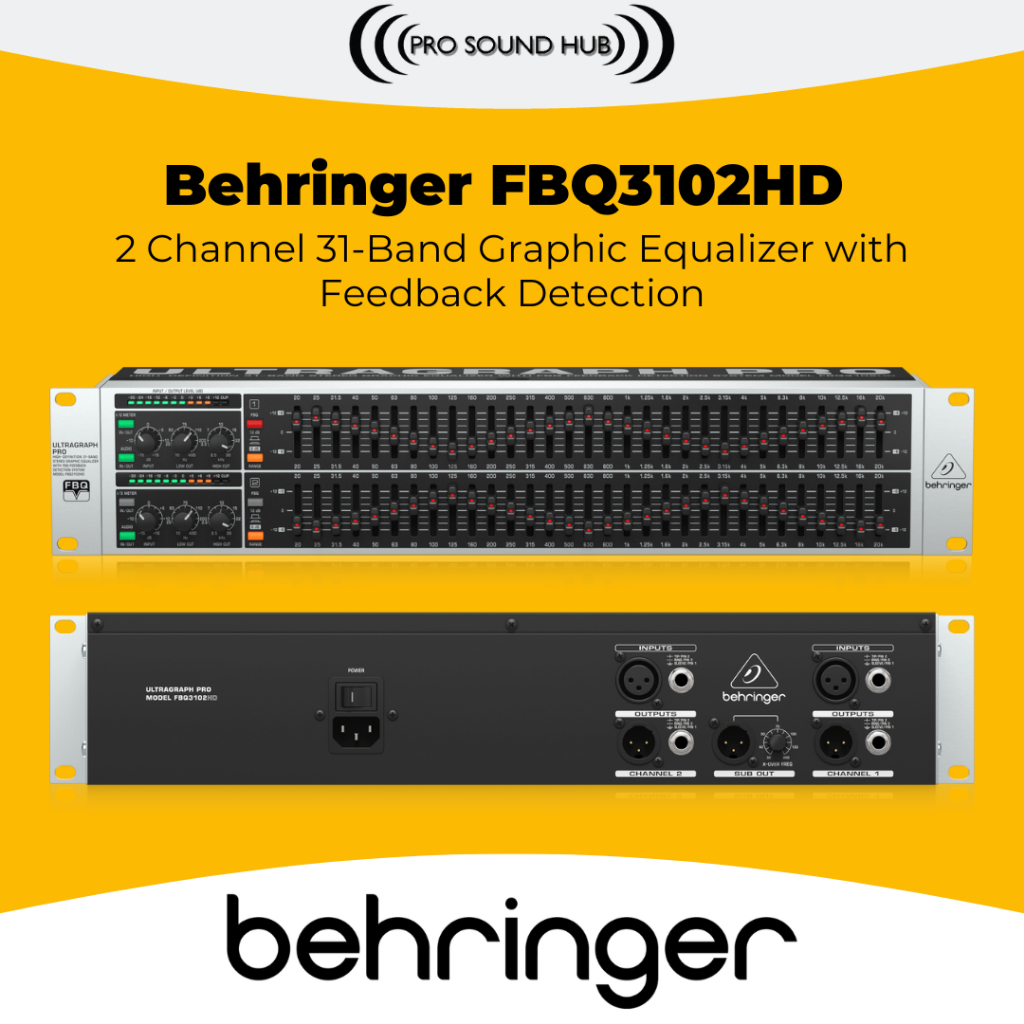 Jual Behringer FBQ3102HD FBQ-3102 FBQ3102 3102 HD Graphic Equalizer 31 ...