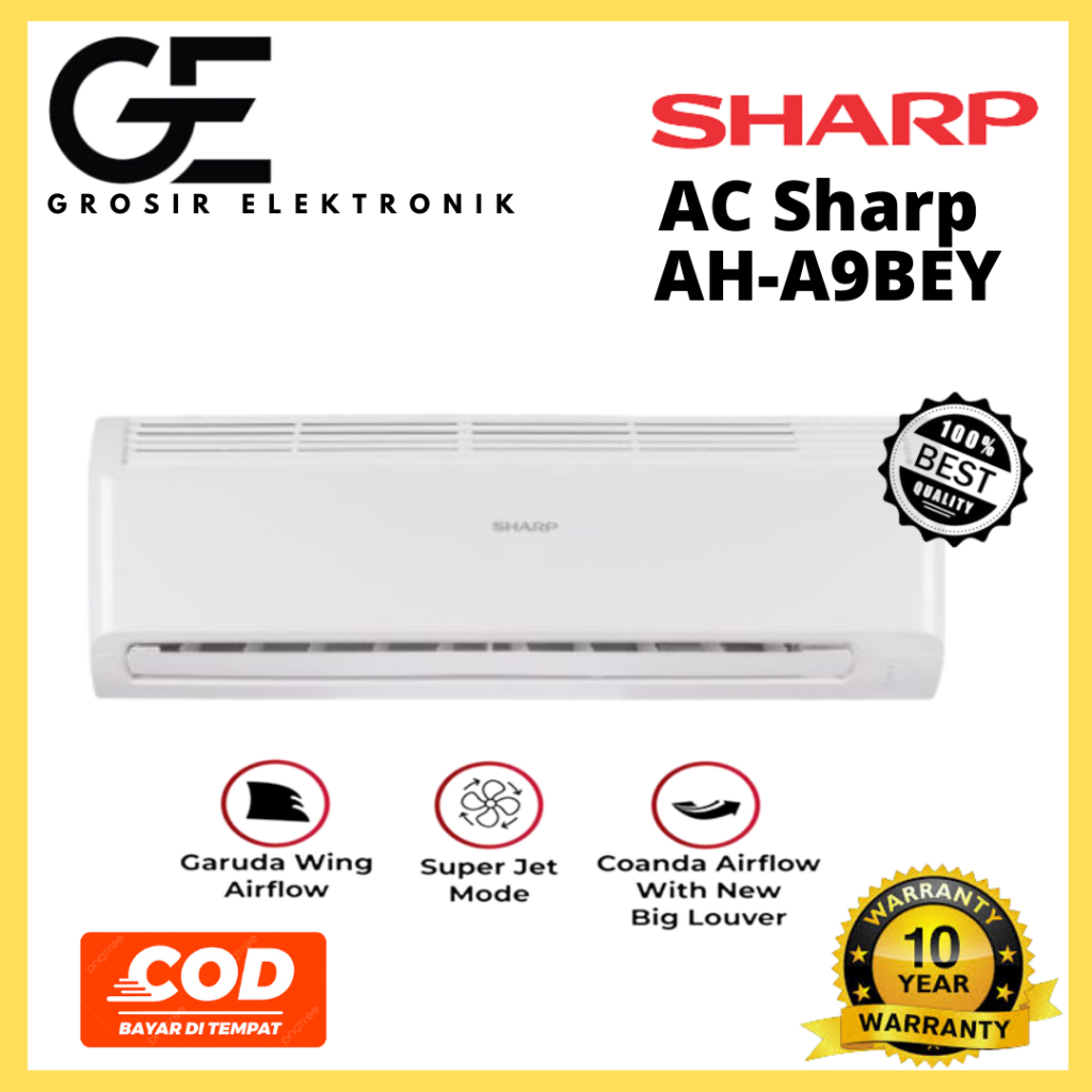 Jual AC SHARP 1 PK AH-A9BEY / 9BEY GARUDA SERIES | Shopee Indonesia