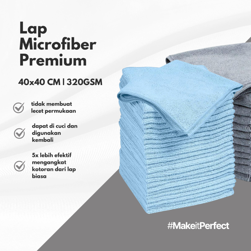 Jual Gleamix Lap Microfiber Premium - Handuk Pengering Kendaraan Mobil ...