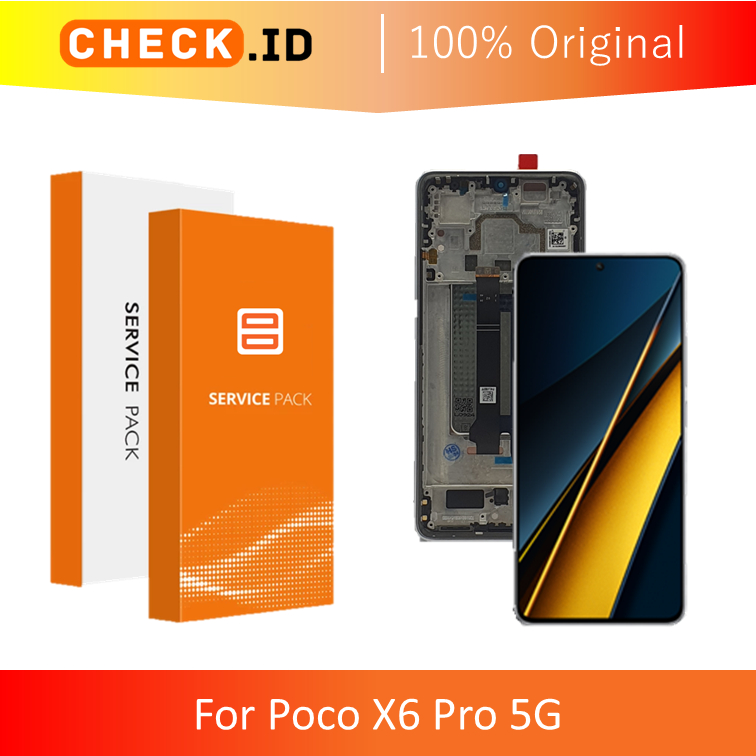 Jual [ CHECK.ID ] LCD + FRAME POCOPHONE POCO X6 PRO 5G ORIGINAL ...