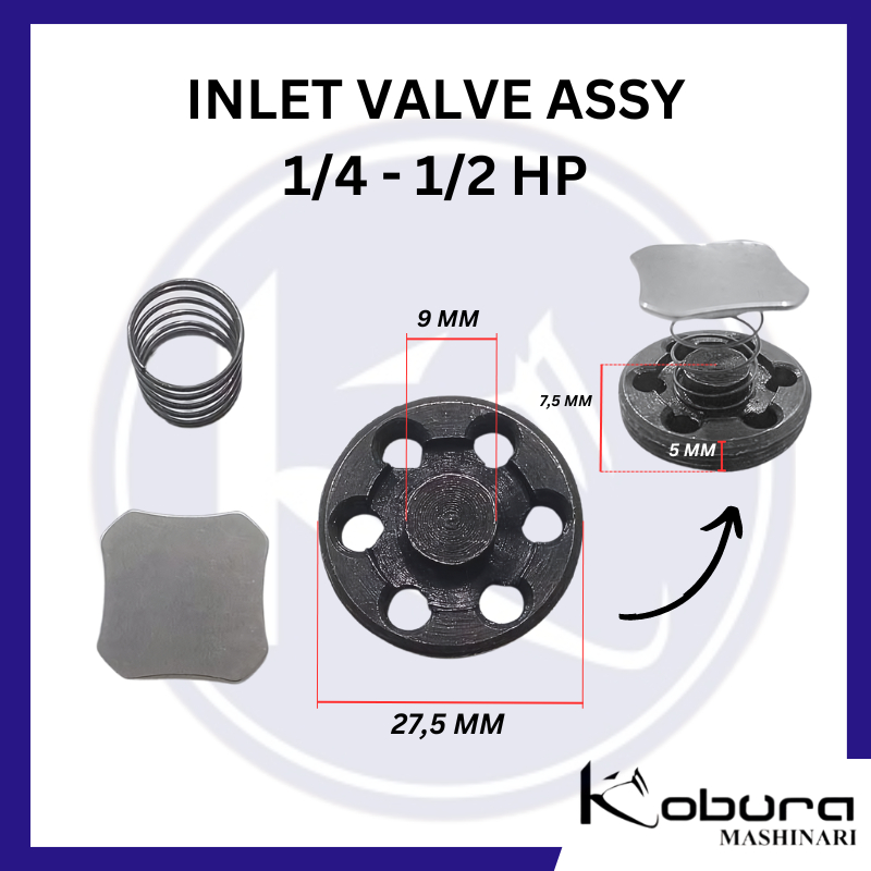 Jual Inlet Valve Assy 1/4 - 1/2 HP atau Varian Set Inlet + Discharge ...