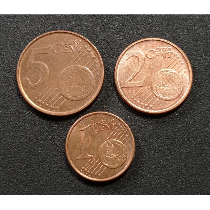 Jual Koin Asing Set Euro 1 Cen 2 Cen 5 Cen | Shopee Indonesia