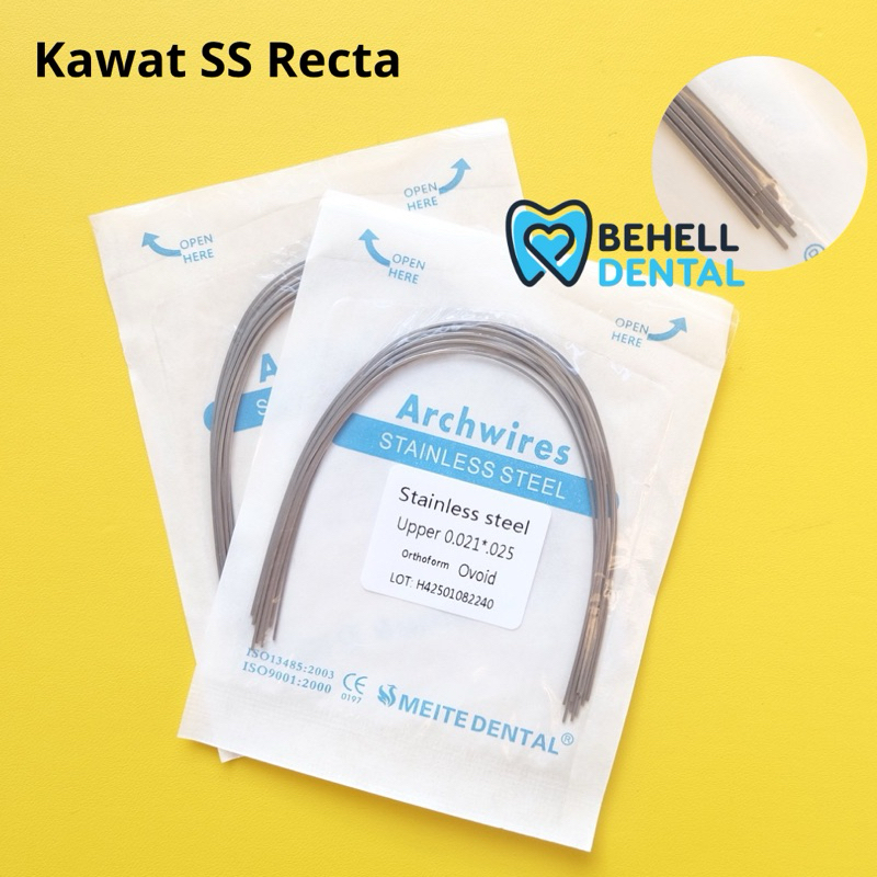 Jual 1 Pack Isi 10 Pics KAWAT NITI SS RECTA RECTANGULAR Super Elastic ...