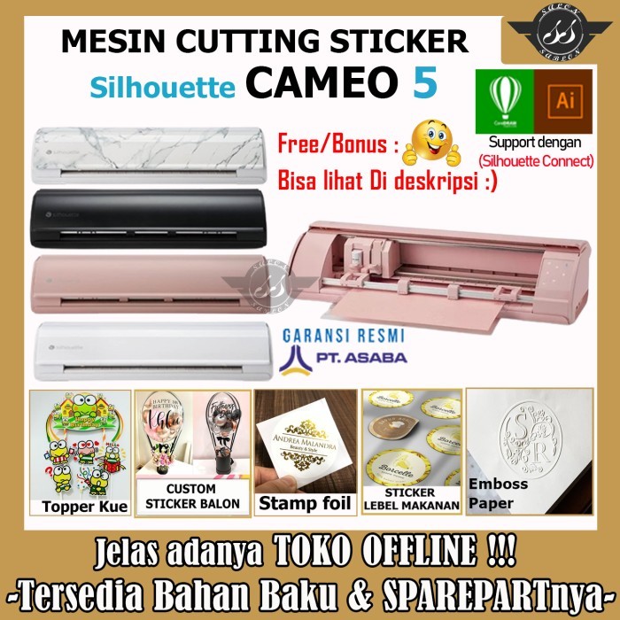 Jual Mesin Cutting Sticker Silhouette Cameo 5 / Cameo 5 Plus / Portrait ...