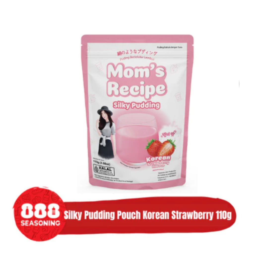 Jual SILKY PUDDING POUCH KOREAN STRAWBERRY FLAVOUR FORISA MOM'S RECIPE 110g | Shopee Indonesia