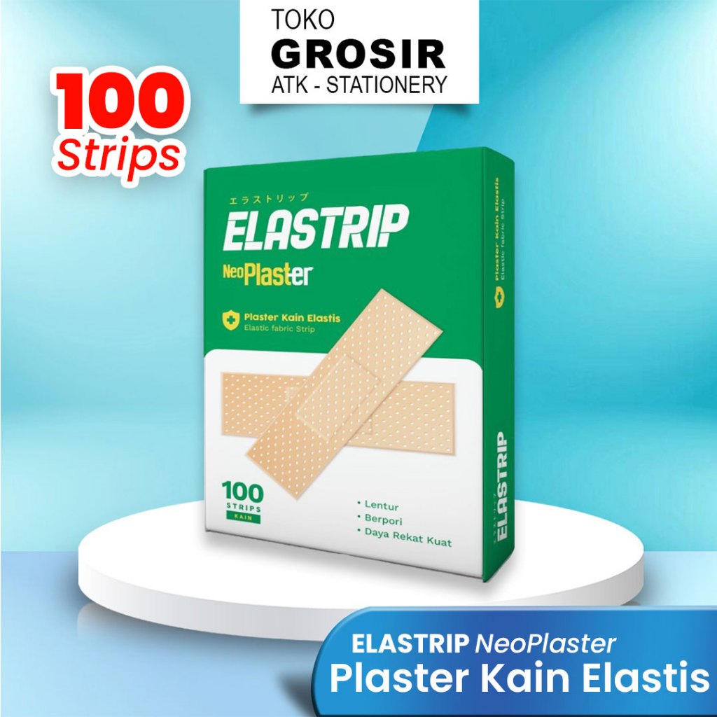 Jual Elastrip Plester Luka 100 Strips / Plaster Kain Elastis NeoPlaster ...