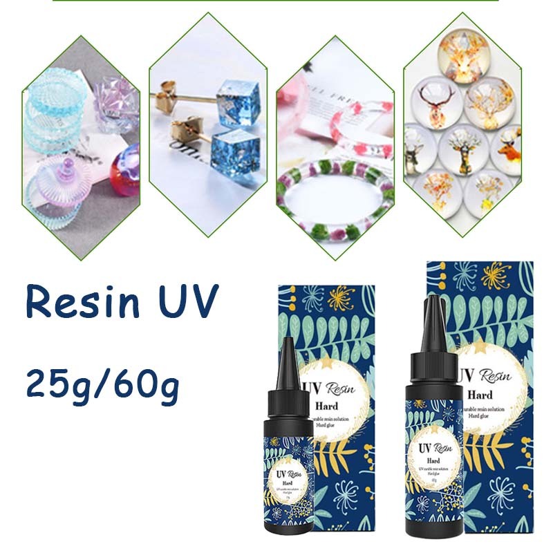 Jual 25/60g Resin Uv Bening Epoxy Resin Resin Uv Hard Diy Resin Epoxy ...