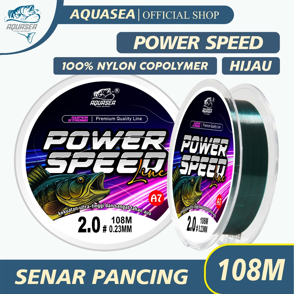 Jual AQUASEA - Tali Pancing 108meter Warna Hijau Tua Senar Pancing ...