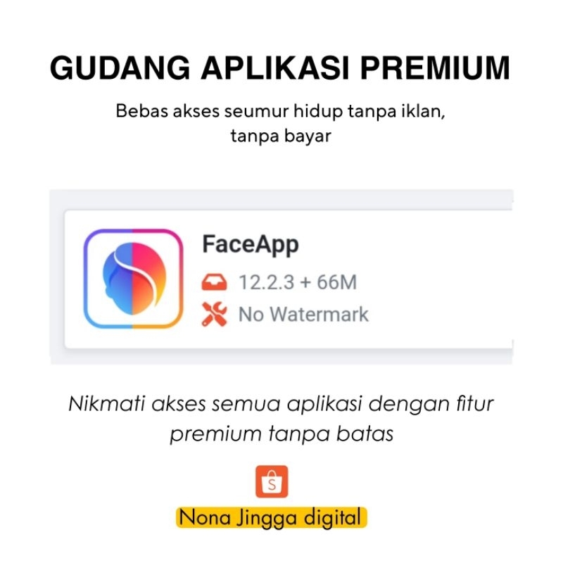 Jual FACEAPP PREMIUM NO WATERMAK | Shopee Indonesia