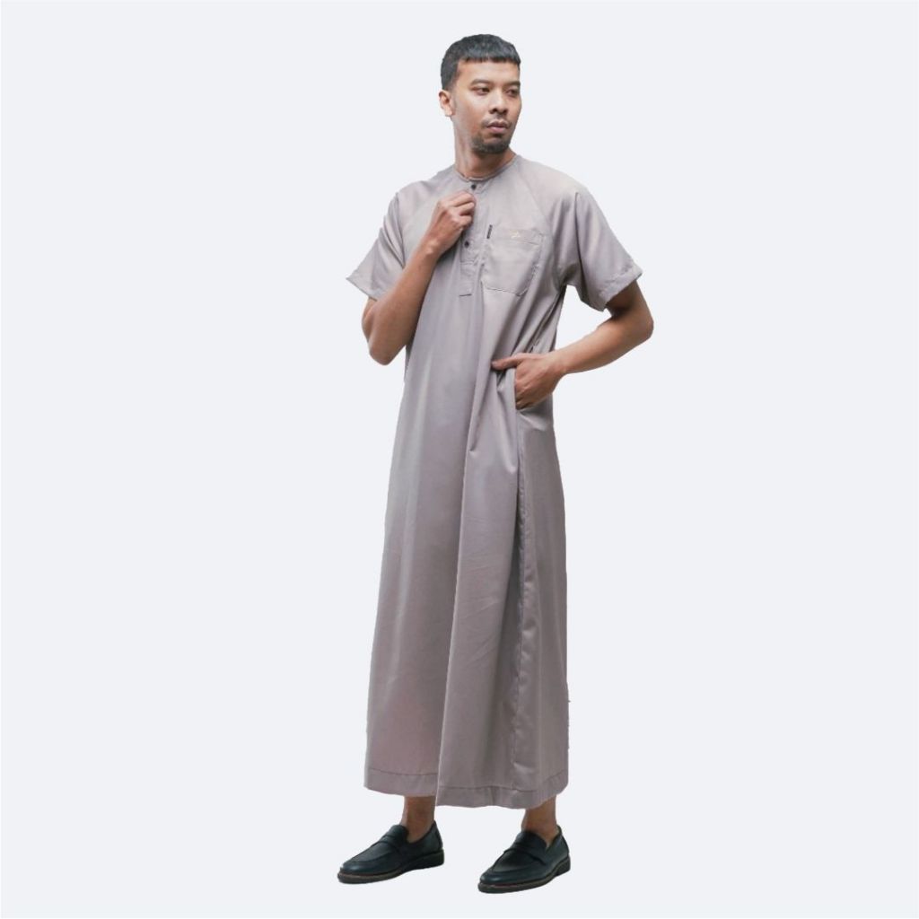 Jual KHOIRUMMAH Jubah Musa Dewasa - Gamis Muslim Pria Dewasa - Jubah Polos Lengan Pendek ...