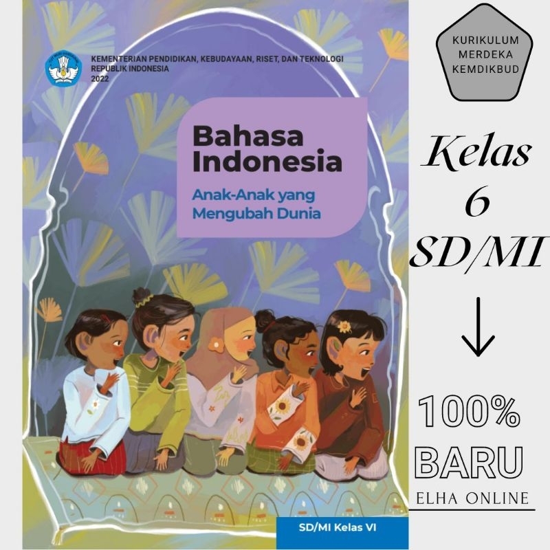 Jual Buku Paket Bahasa Indonesia Kelas 6 SD/MI Kurikulum Merdeka | Shopee Indonesia