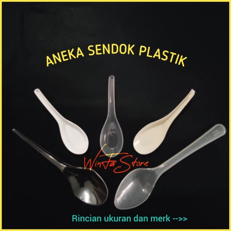 Jual Sendok Plastik Sendok Makan Plastik Bening Cream Krem Sendok Bebek ...