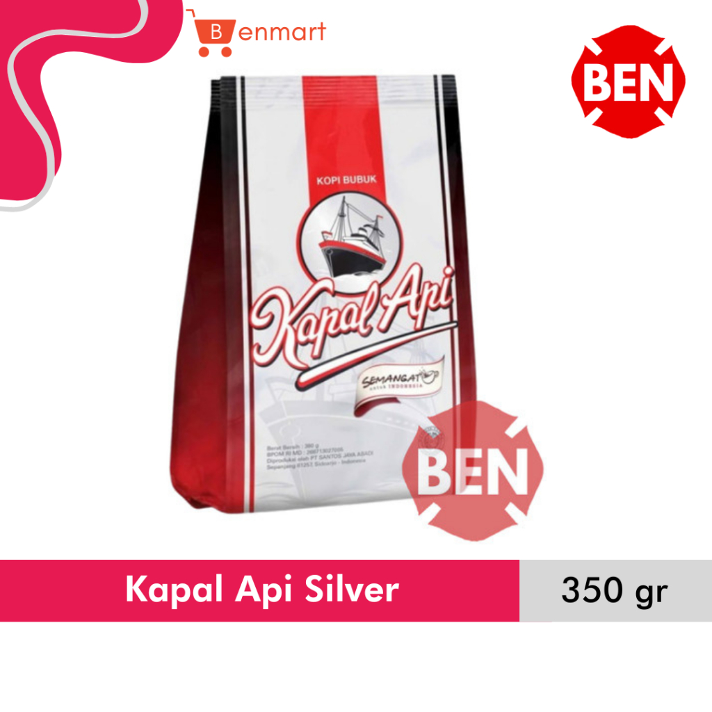 Jual Kopi Kapal Api Silver 350g 350gr 350 g gr gram - Besar Jumbo Pahit Dus | Shopee Indonesia