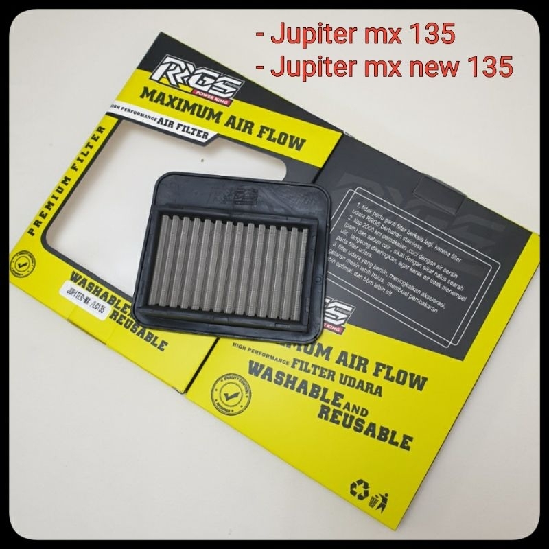 Jual AIR FILTER SARINGAN UDARA RGS JUPITER MX 135 OLD/JUPITER MX 135 ...