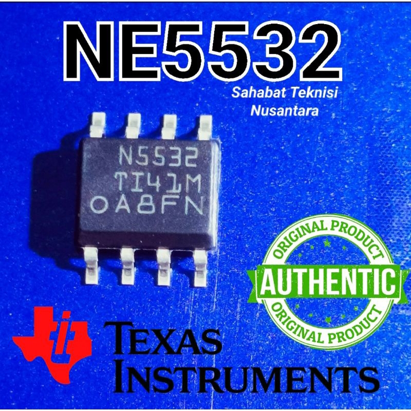 Jual NE5532DR NE5532 SOP-8 new original Texas Instruments (new Logo) ic ...