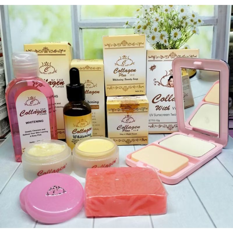 Jual paket komplit collagen 6in1(bedak Twc) | Shopee Indonesia