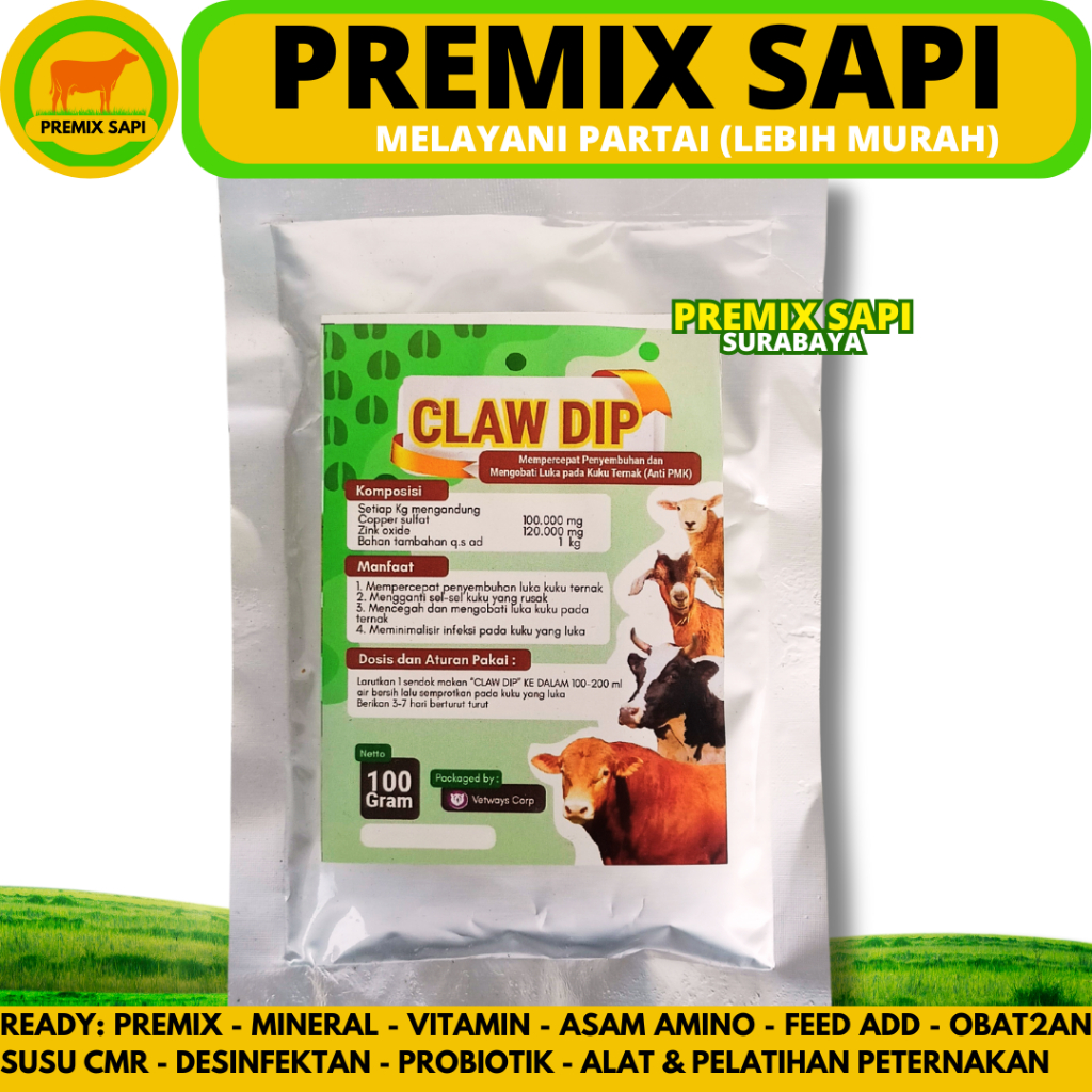 Jual CLAW DIP 100 GRAM - Obat Kuku Sapi - Mengobati Luka Kuku Teracak ...