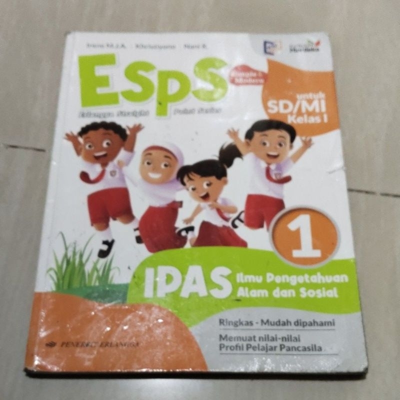 Jual BUKU ORI ESPS IPAS KELAS 1 SD PENERBIT ERLANGGA KURIKULUM MERDEKA | Shopee Indonesia