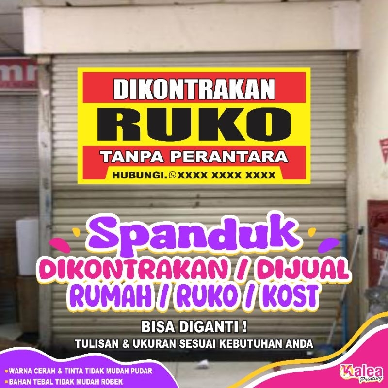 Jual Spanduk Banner Rumah Dijual, Rumah Dikontrakan, Spanduk Kost ...