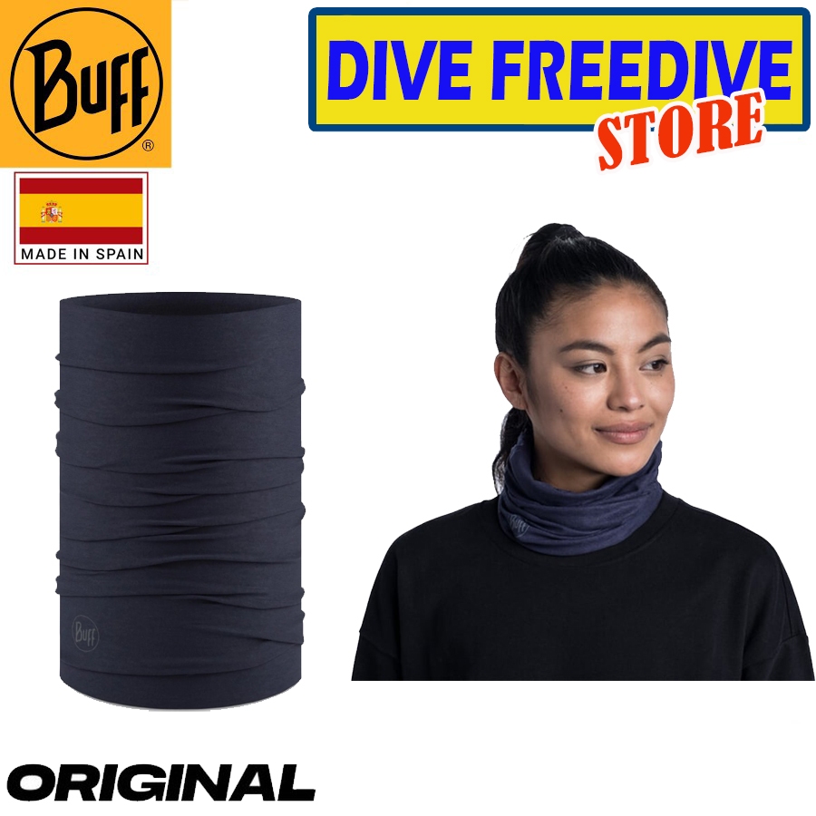 Jual Buff Original EcoStretch Multifungsi UV UPF 50 Lightweight Neckwear Solid Night Blue ...
