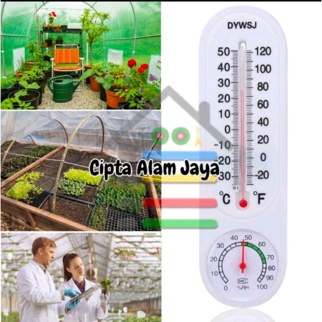 Jual THERMOMETER DINDING TEMBOK PENGUKUR SUHU RUANGAN WALL TERMOMETER ...