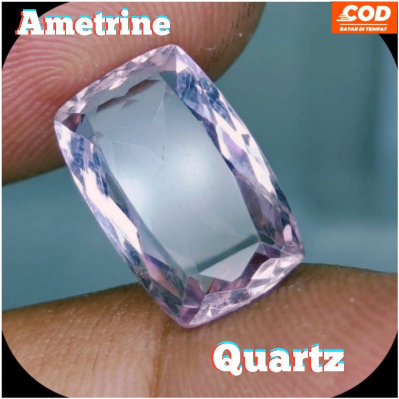 Jual NATURAL BATU PERMATA KECUBUNG AMETRINE QUARTZ. S405 | Shopee Indonesia