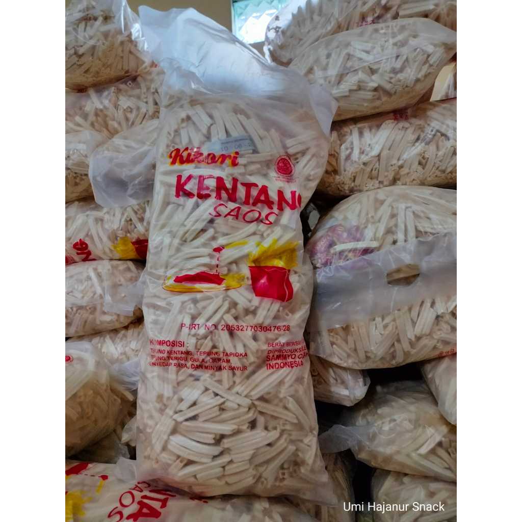 Jual KIKORI SNACK KETANG/POTATO KENTANG KEMASAN 1KG ANEKA CAMILAN GURIH ...