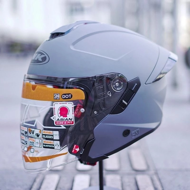 Jual INK TERRA 2 SOLID GORILLA GREY DOFF ORIGINAL | DOUBLE VISOR | HELM ...