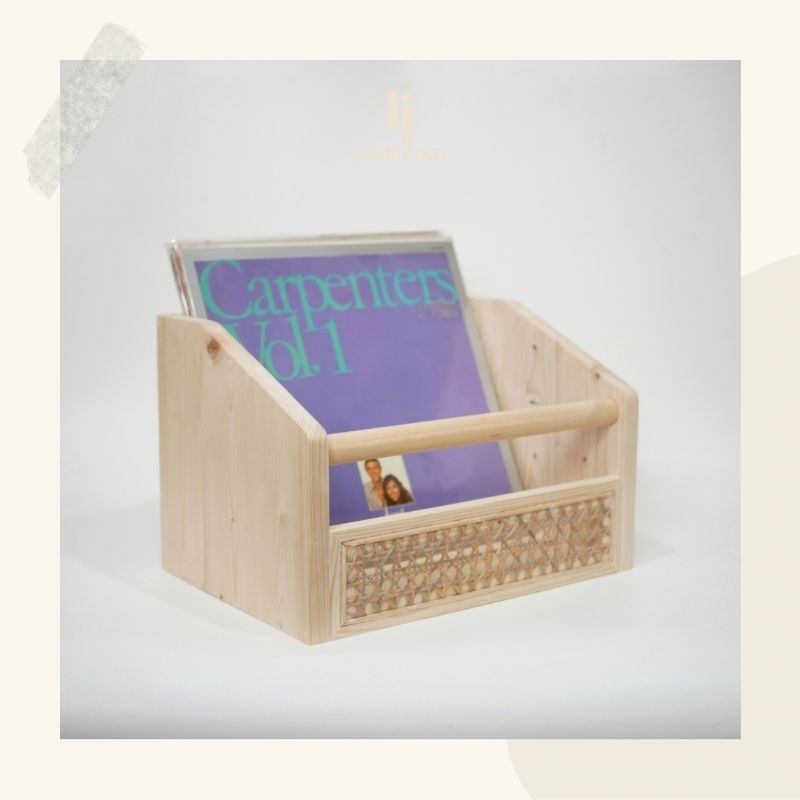 Jual Vinyl Record Storage / Rak Tempat Piringan Hitam Kayu / Tempat ...