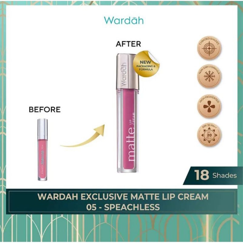 Jual wardah exclusive matte lip cream 4g | Shopee Indonesia