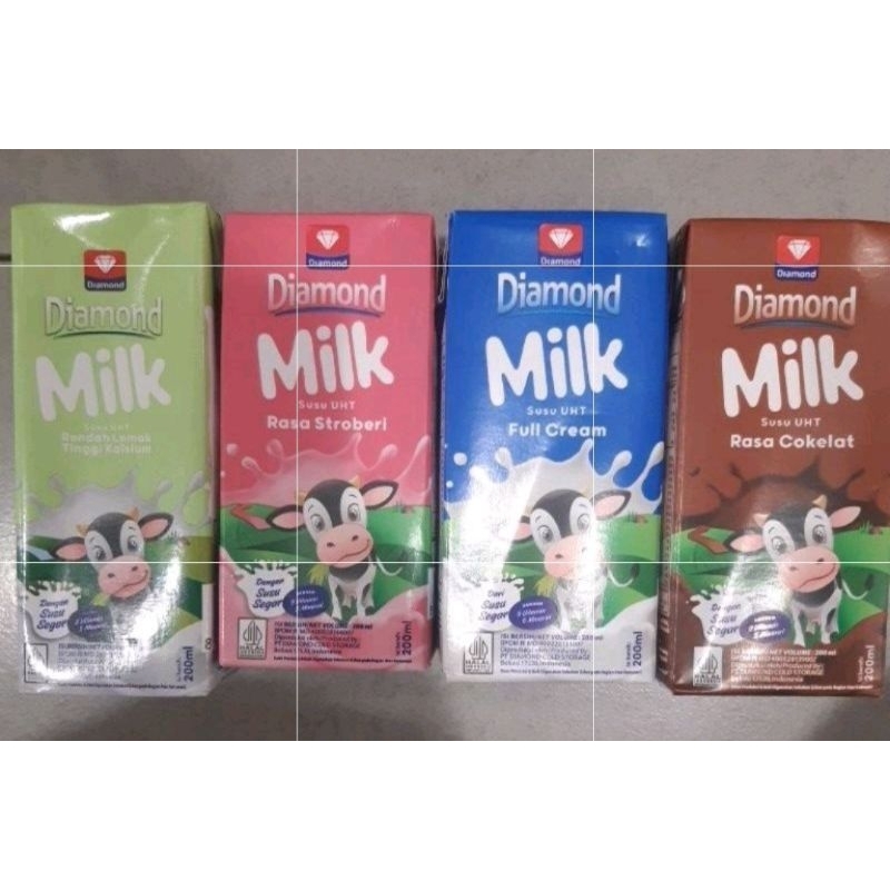 Jual DIAMOND UHT KEMASAN 200ML | Shopee Indonesia