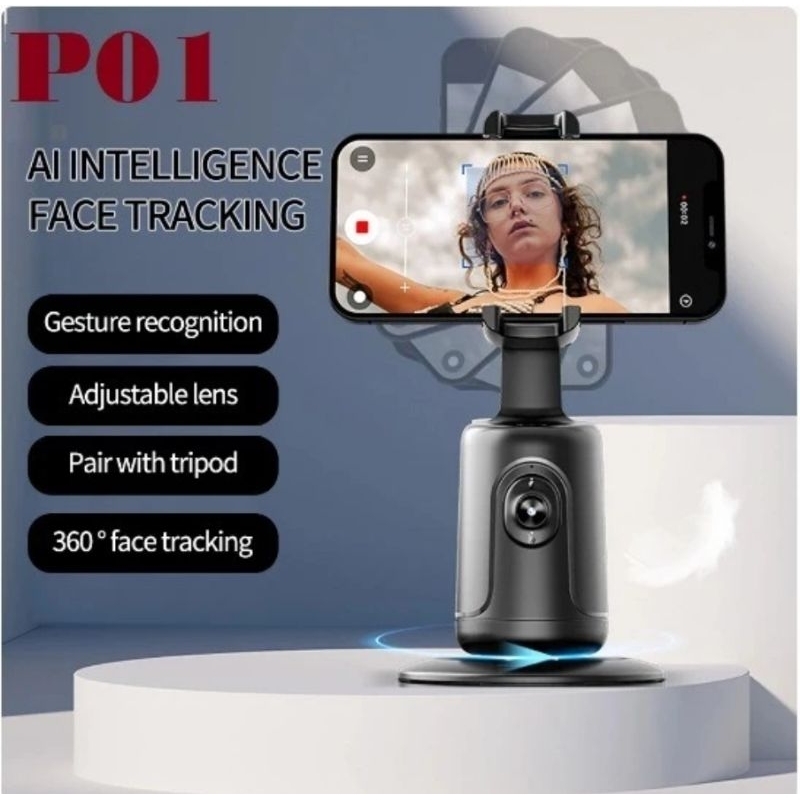 Jual Gimbal Stabilizer P01 Auto Face Tracking Selfie Stick Tripod Tongsis Hp Handphone | Shopee ...