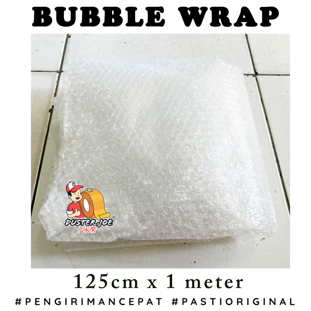Jual Bubble Wrap PUTIH BENING 125CM ECERAN TEBAL PER 1 METER | Shopee ...