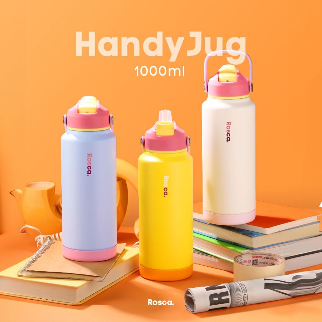 Jual Rosca HandyJug Tumbler Stainless 1 Liter Botol Minum 1 Liter Tahan ...