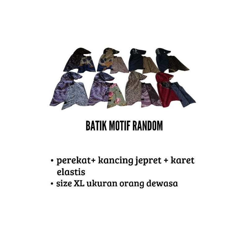 Jual MOTIF RANDOM BATIK TOPI PROYEK,TOPI BERKEBUN,TOPI SEBO,TOPI WELDER ...