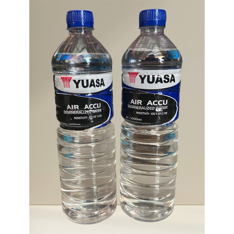 Jual AIR AKI AIR ACCU YUASA 1000ML BIRU | Shopee Indonesia