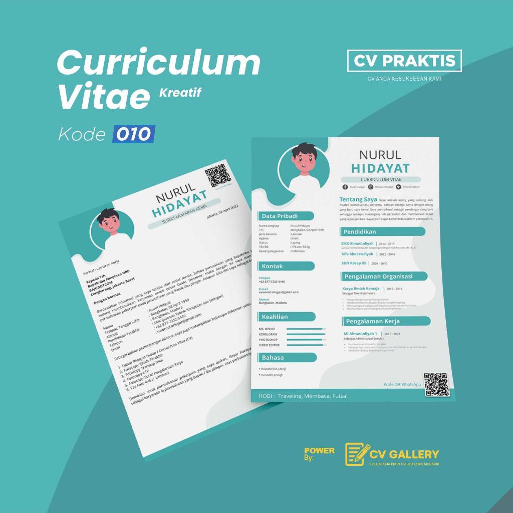 Jual DESAIN 010 | CV KREATIF | CURRICULUM VITAE | RESUME | CV ...