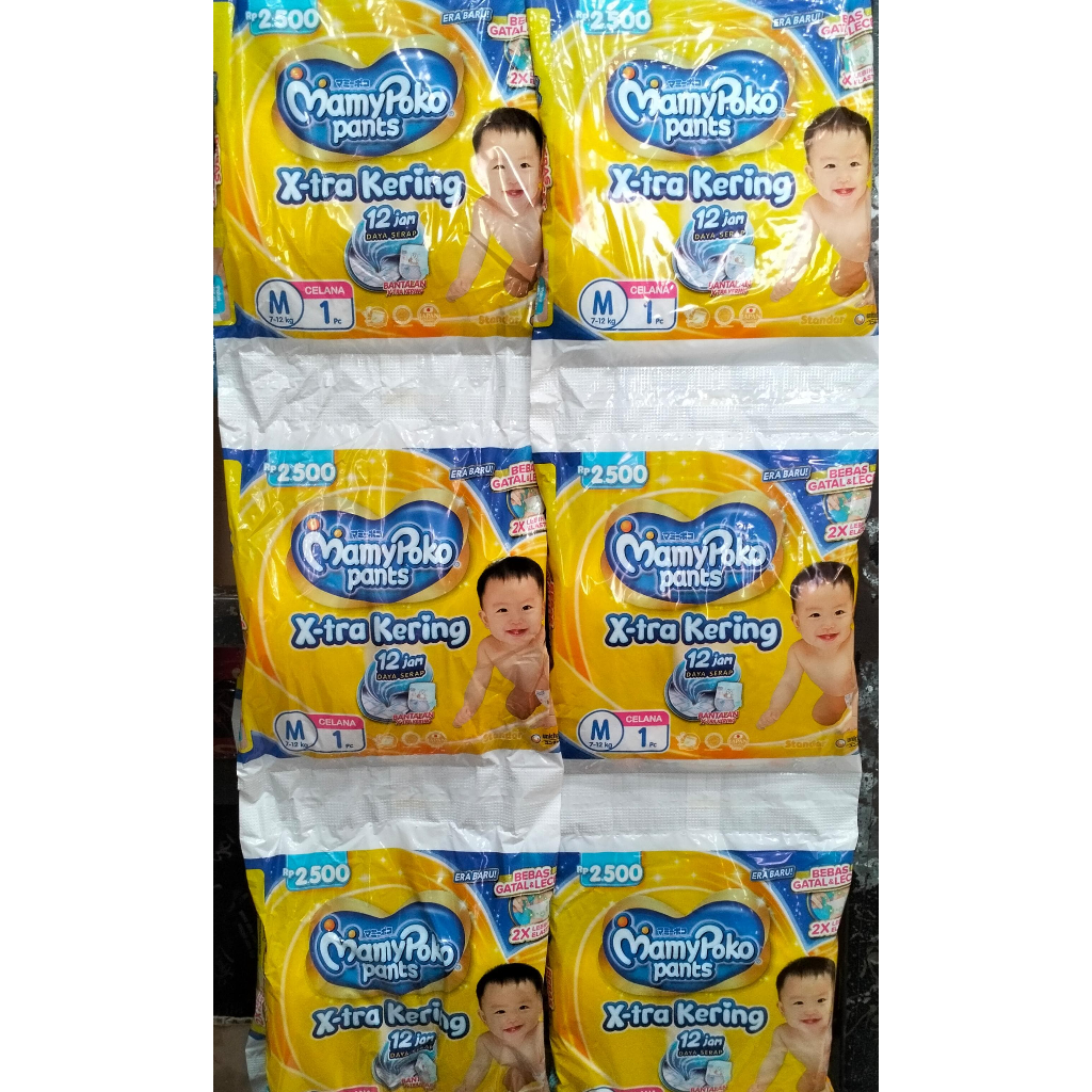 Jual Mamy Poko M Renteng ( 1 Renteng isi 10 pcs ) | Shopee Indonesia