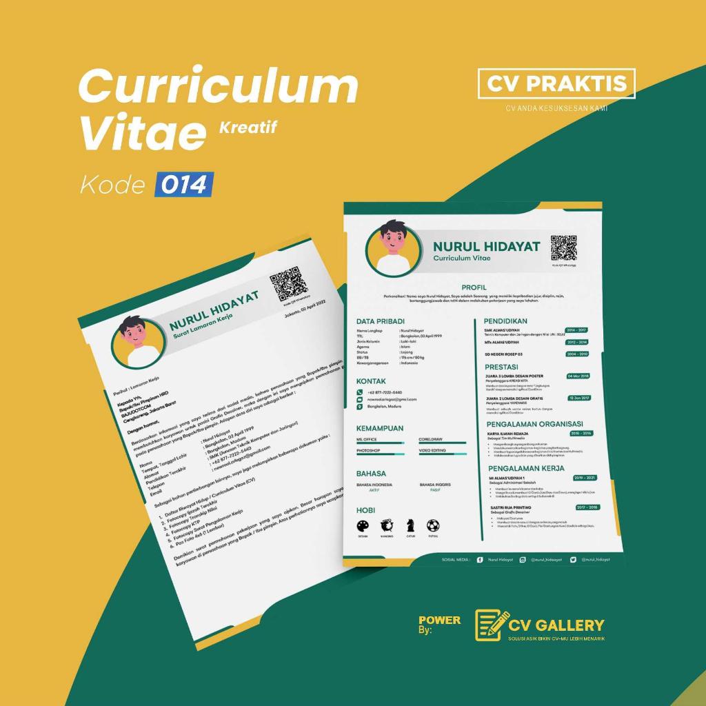 Jual DESAIN 014 | CV KREATIF | CURRICULUM VITAE | RESUME | CV PROFESIONAL | DAFTAR RIWAYAT HIDUP ...