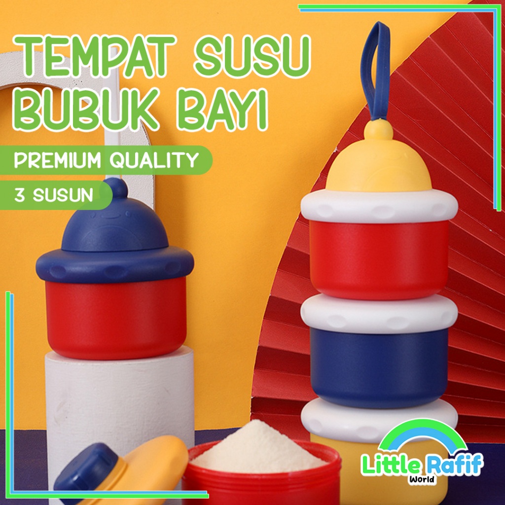 Jual Tempat Susu Susun Bayi Kotak Travel Susu Formula Wadah Sekat ...
