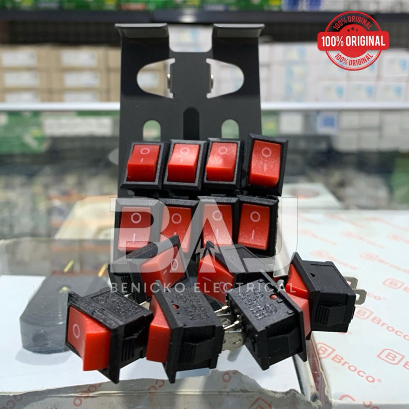 Jual Saklar power on off mini 2 pin rocker switch 10x15mm | Shopee ...